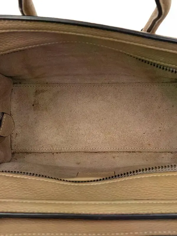 Celine 2019 Nano Leather Luggage Tote - Neutrals