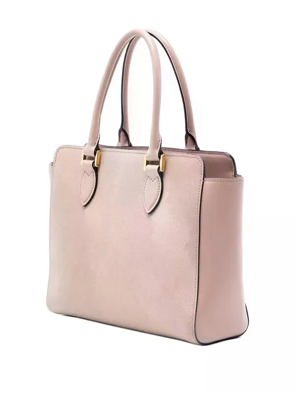 Prada Saffiano Lux Open Convertible Tote - Brown