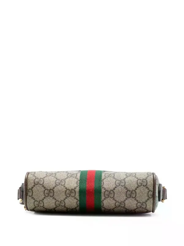 Gucci Mini Gg Supreme Web Ophidia Crossbody Bag - Neutrals