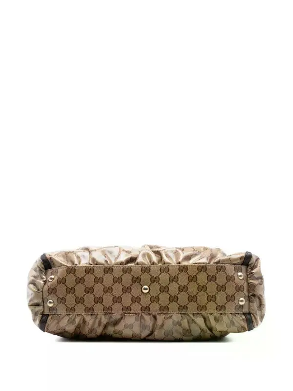 Gucci Gg Crystal Abbey D-ring Tote - Neutrals