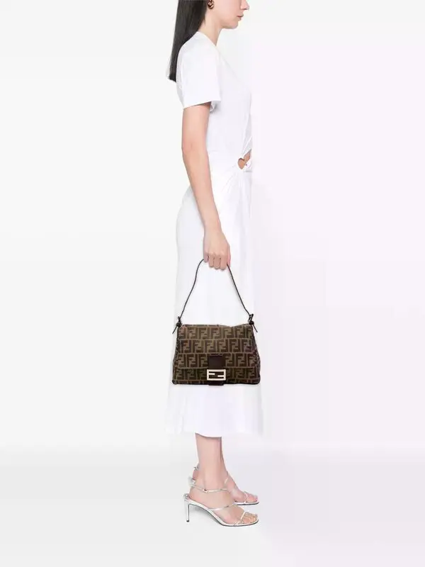 Fendi Zucca Canvas Mamma Forever Shoulder Bag