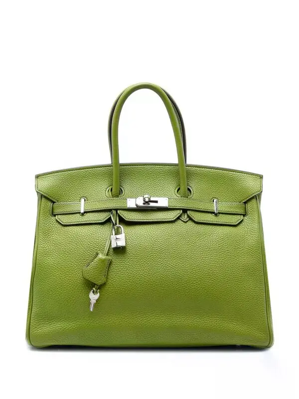Hermès 2008 Birkin Retourne 35 Handbag - Green
