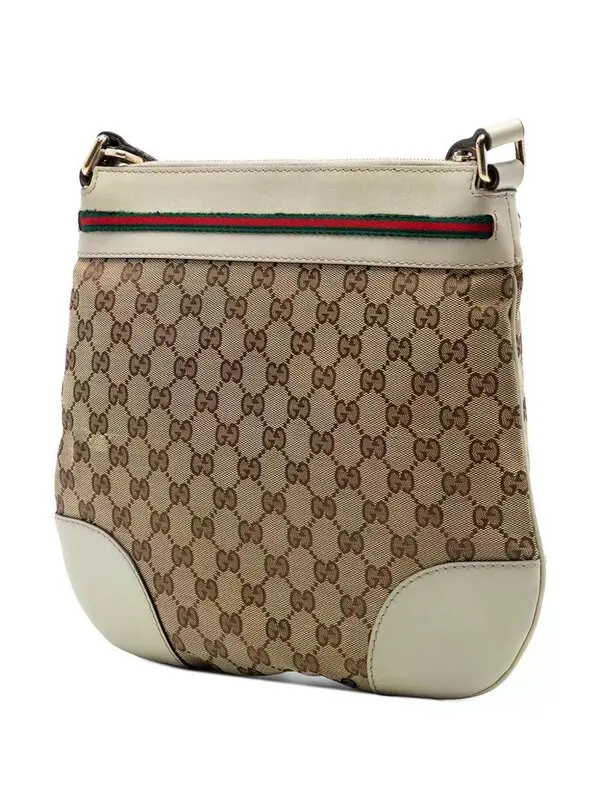 Gucci Gg Canvas Web Mayfair Crossbody Bag - Neutrals