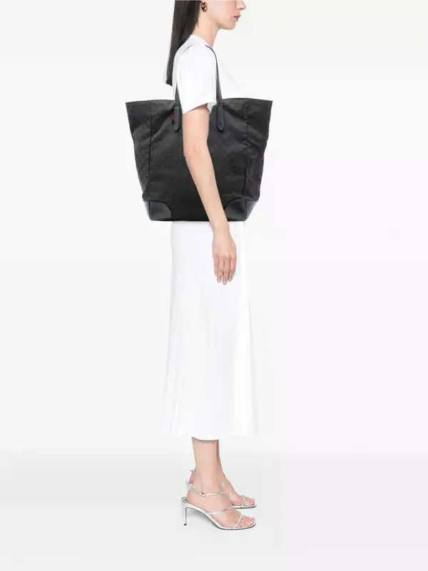 Gucci Gg Canvas Web Tote Bag
