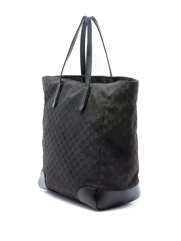 Gucci Gg Canvas Web Tote Bag