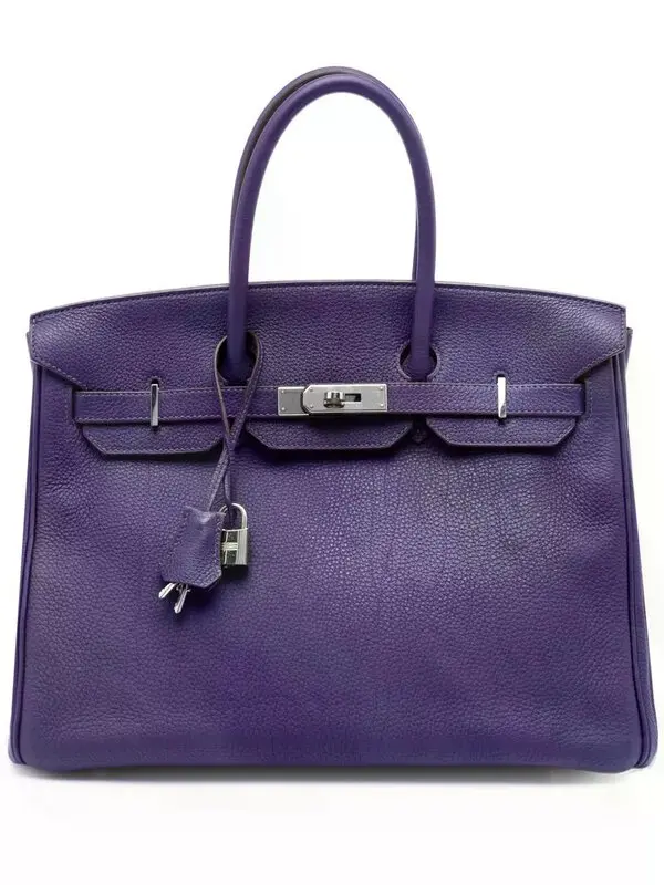 Hermès 2010-2014 Togo Birkin Retourne 35 Handbag - Purple