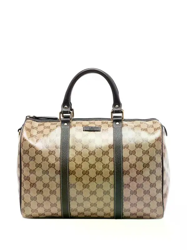Gucci Medium Gg Crystal Joy Boston Bag - Neutrals