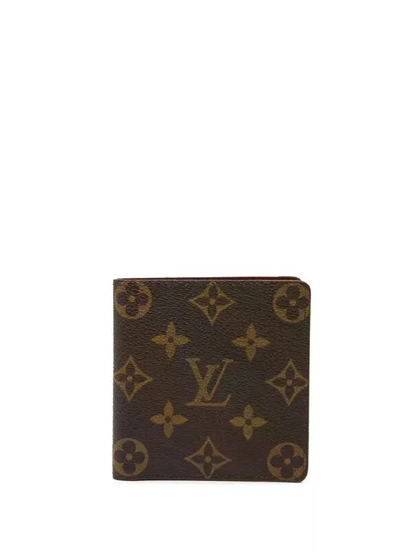 LOUIS VUITTON 1990 Monogram Porte Billets 6 Cartes Credit Wallet Small Wallets - Brown