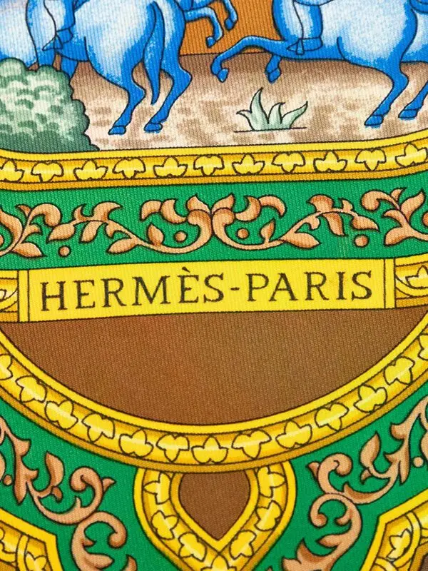 Hermès 2000-2020 Qalamdan Silk Scarf Scarves - Brown
