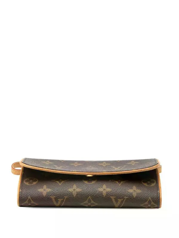 LOUIS VUITTON 1999 Monogram Pochette Twin Pm Crossbody Bag - Brown