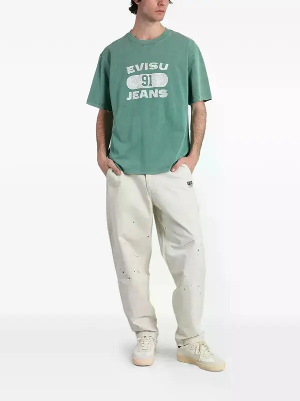 EVISU Seagull-print Trousers