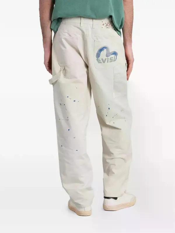EVISU Seagull-print Trousers