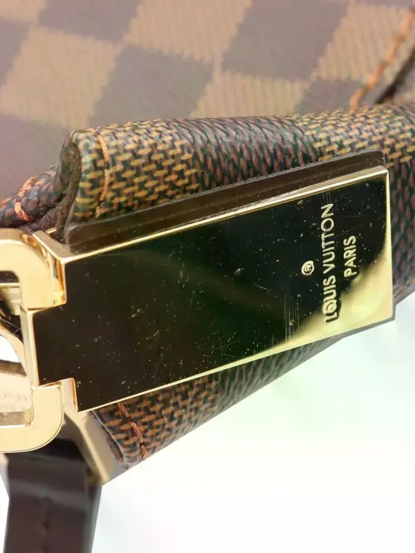 LOUIS VUITTON 2014 Damier Ebene Portobello Pm Shoulder Bag - Brown