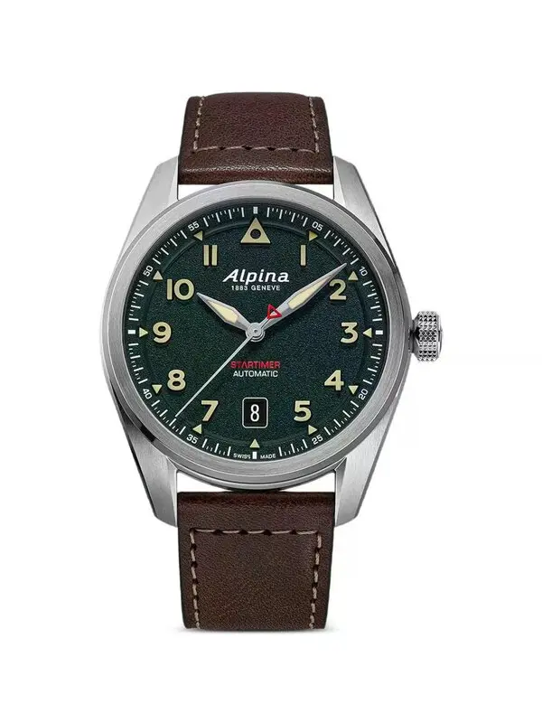 ALPINA Startimer Pilot 40mm Watch - Green
