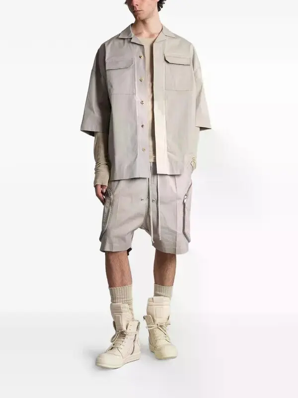 Rick Owens Magnum Tommy Chest-pockets Cotton Shirt