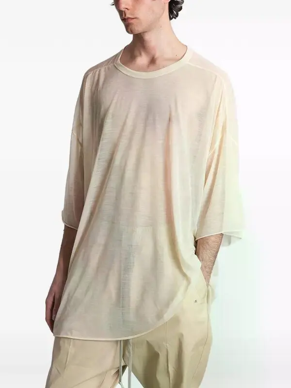Rick Owens Tommy Sheer Oversized T-shirt - Neutrals