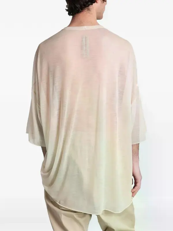 Rick Owens Tommy Sheer Oversized T-shirt - Neutrals