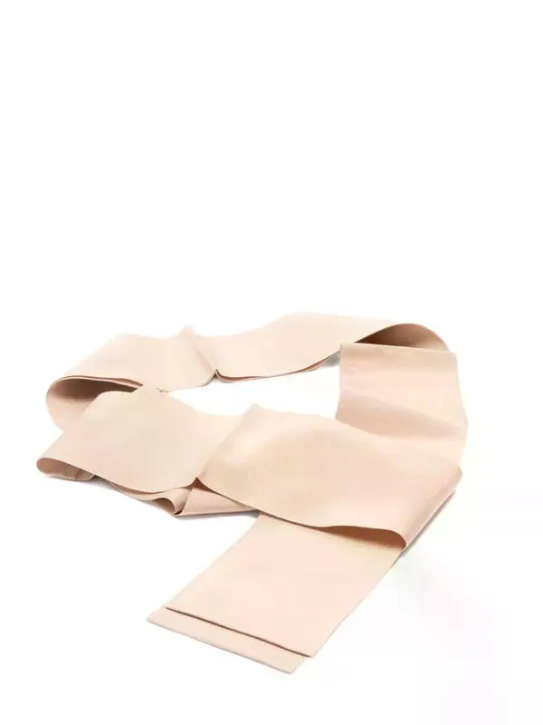 SARA ROKA Grosgrain Texture Wrap Belt