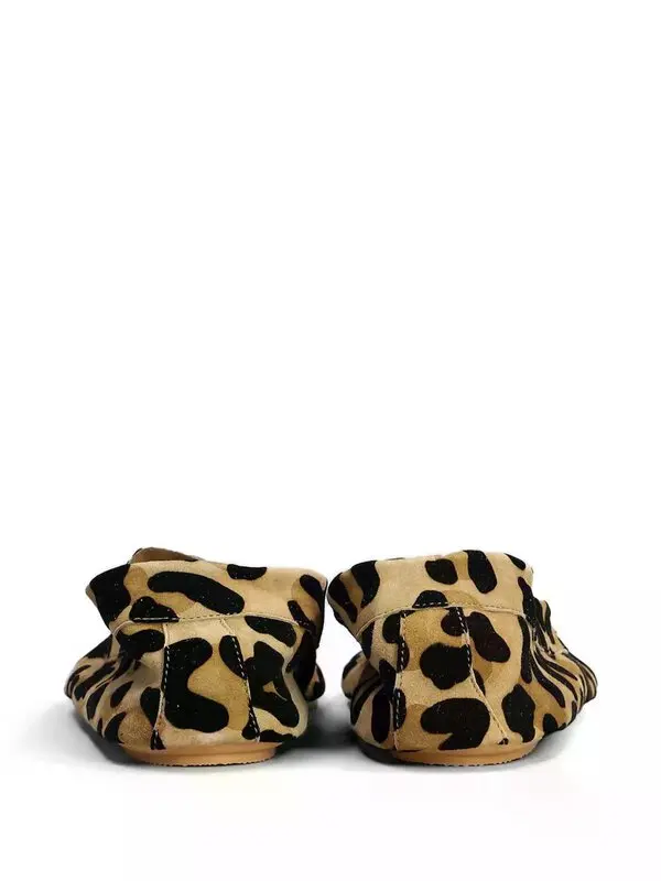 ANNIEL Penny Animal-print Loafers