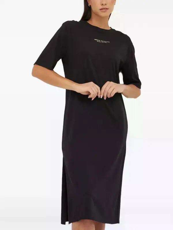 Armani Exchange Logo-print Midi Dress