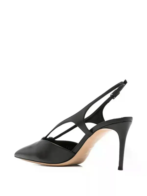 Casadei Leather Slingback Pumps - Black