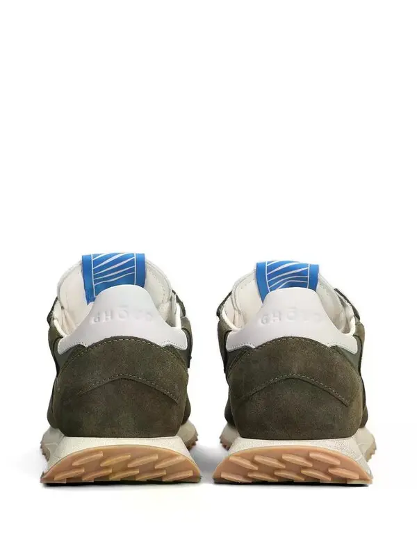 GHOUD VENICE Rush Bicolor Suede-panelled Sneakers - Green