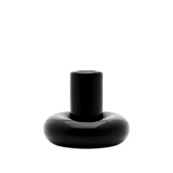 GUSTAF WESTMAN Chunky Candle Holder 90mm Presented By - Black