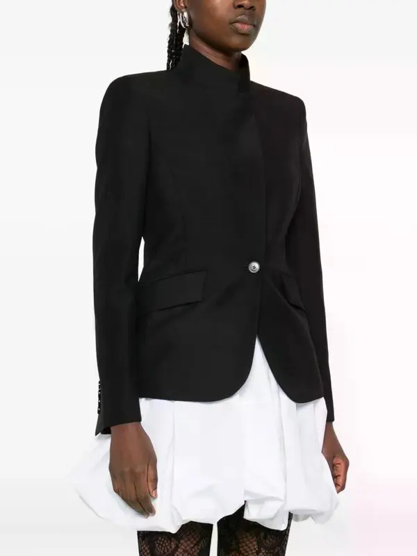 Alexander McQueen High-neck Single-button Jacket