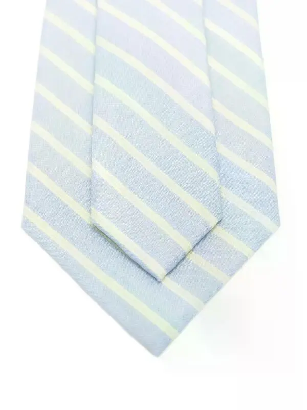 Auralee Stripe-pattern Wool Tie