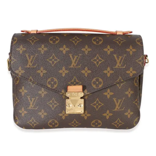 LOUIS VUITTON Monogram Canvas Pochette Metis - Black