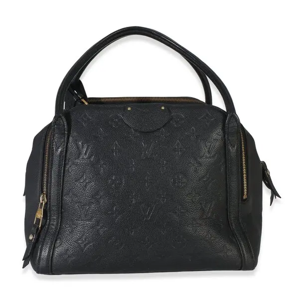 LOUIS VUITTON Monogram Empreinte Marais Mm - Black