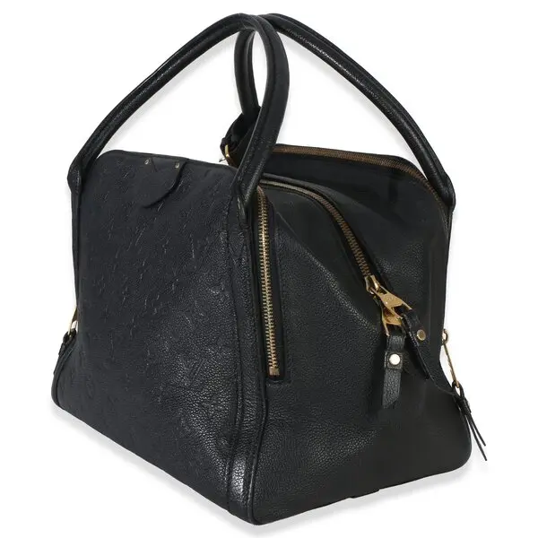 LOUIS VUITTON Monogram Empreinte Marais Mm - Black