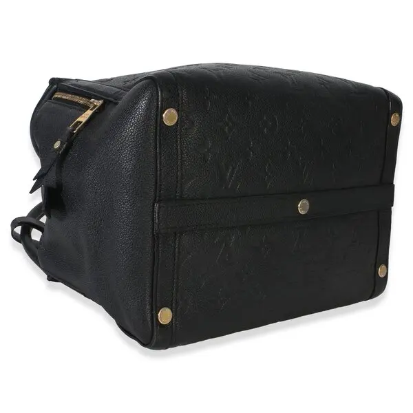 LOUIS VUITTON Monogram Empreinte Marais Mm - Black