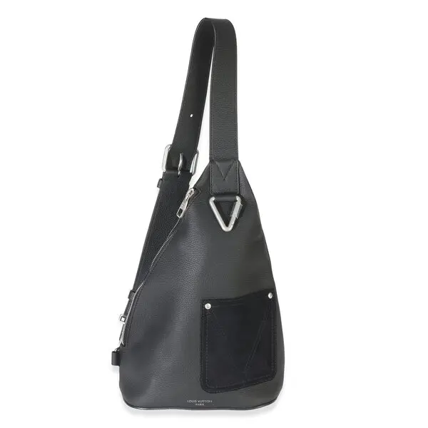 LOUIS VUITTON Touch Calfskin Delta Slingbag - Black