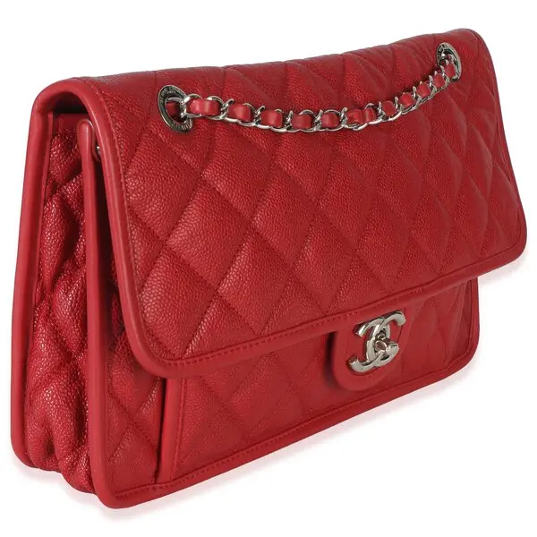 Chanel Quilted Caviar French Riviera Flap Bag