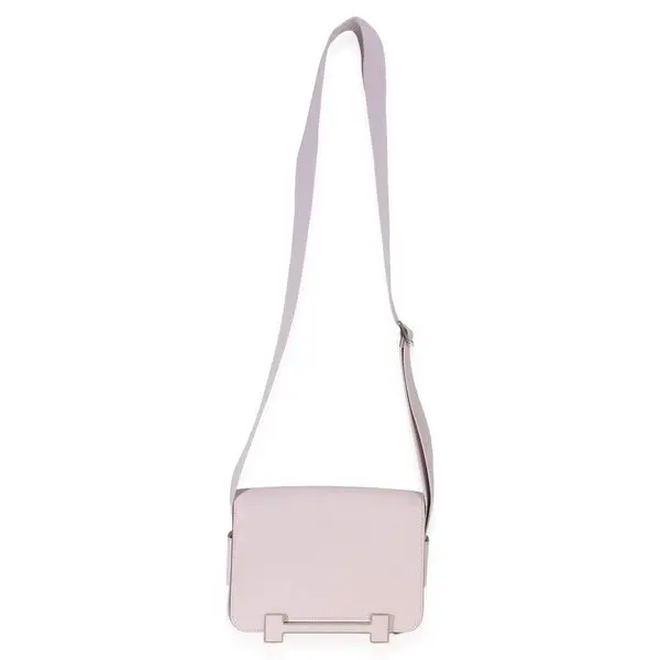 Hermès Mauve Pale Chai Verso Chevre Mysore Geta - Pink