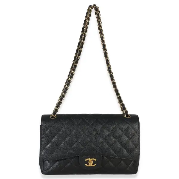 Chanel Jumbo Double Flap Bag - Black