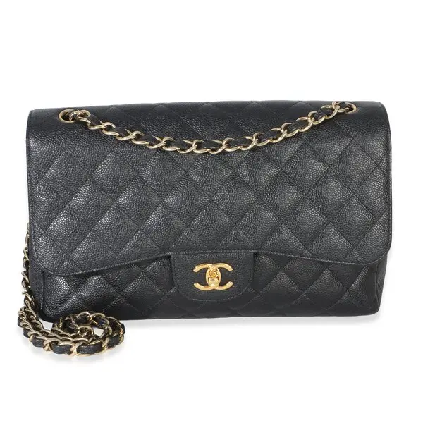 Chanel Jumbo Double Flap Bag - Black