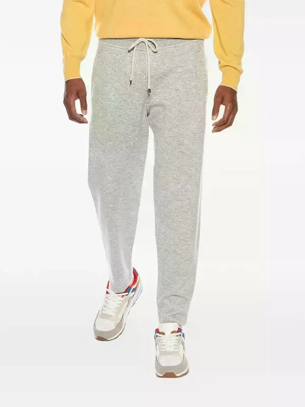 Brunello Cucinelli Drawstring Knit Track Pants - Grey