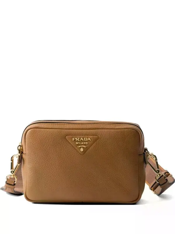 Prada Small Leather Shoulder Bag - Brown