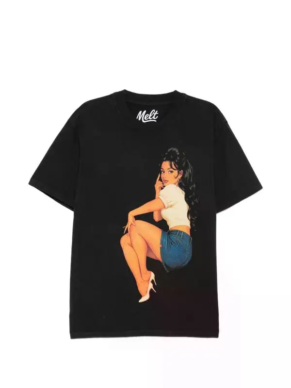 MELT Graphic-print T-shirt - Black