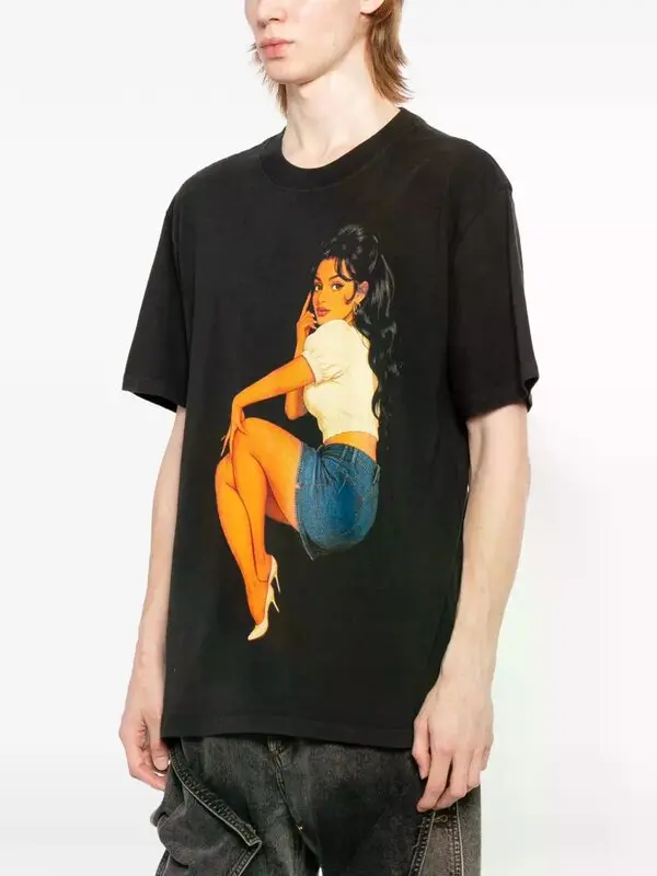 MELT Graphic-print T-shirt - Black