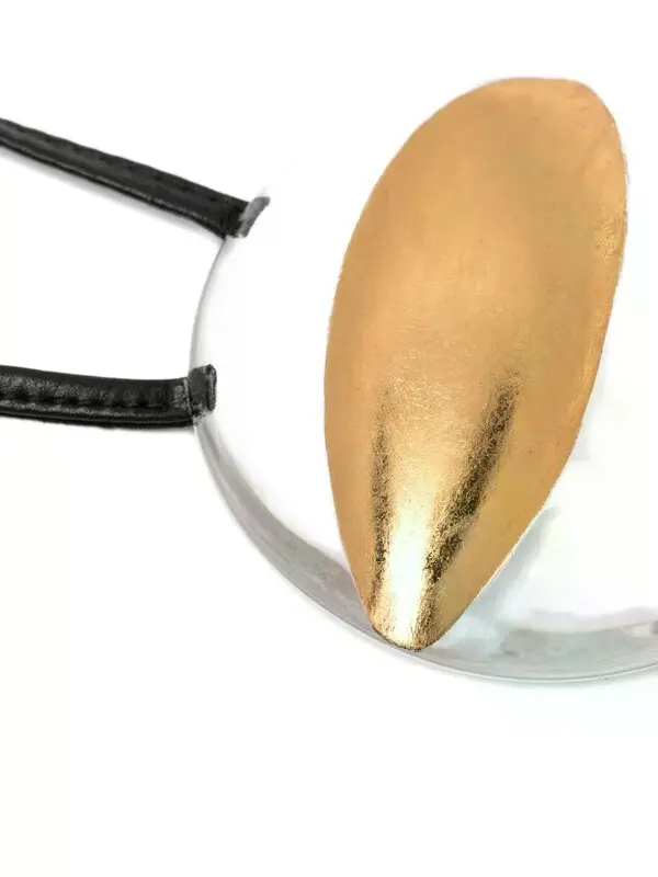 MONIES Isola Foil-detail Disc Necklace - Gold