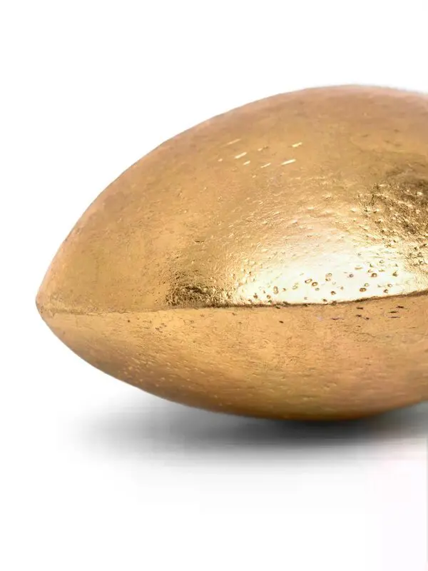 MONIES Almond Shape Leather Band Ring - Gold