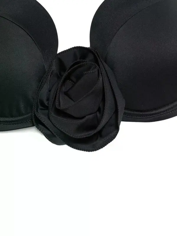 Moschino Floral-appliqué Halterneck Bikini Top