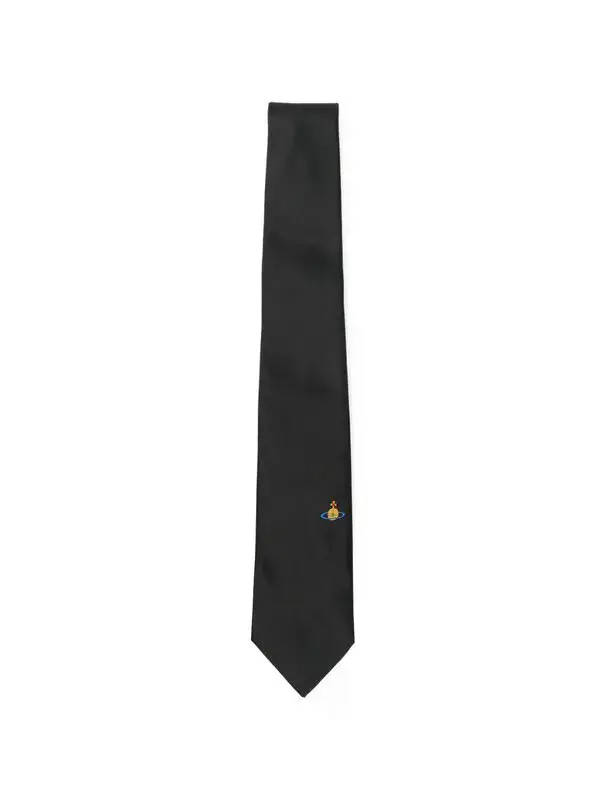 VIVIENNE WESTWOOD Orb Pointed Tie - Black