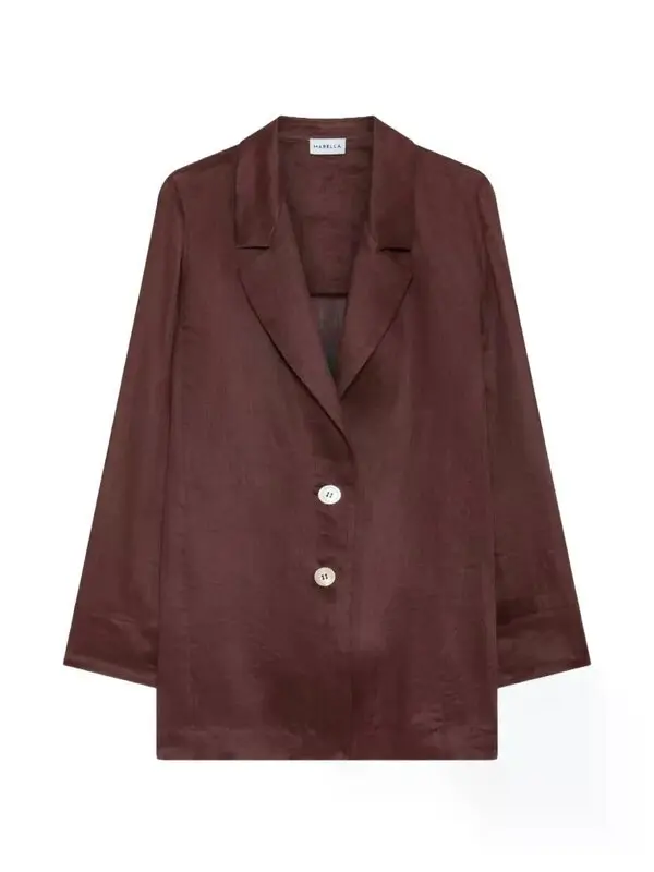 Marella Notched-lapel Ramie Blazer