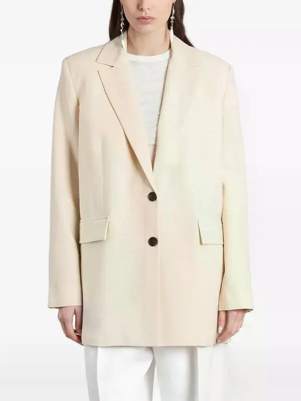 IRO PARIS Alapi Oversized Single-breasted Jacket - Neutrals