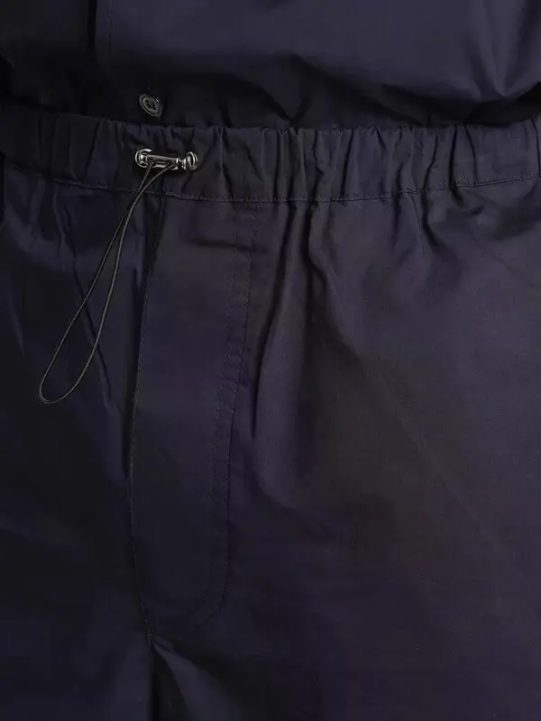 ROBERTO COLLINA Drawstring-waistband Cotton Shorts - Blue
