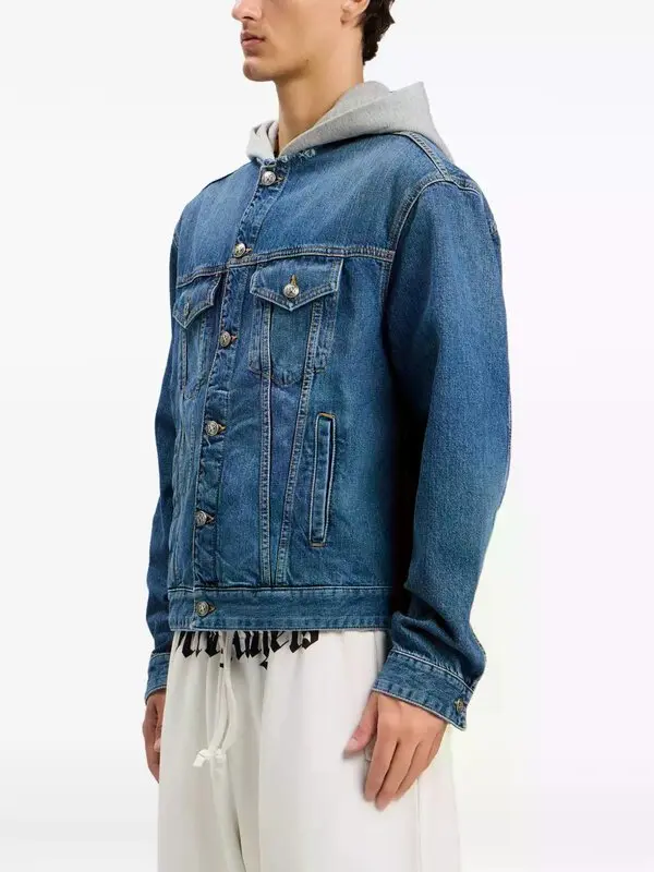Palm Angels Hooded Denim Jacket